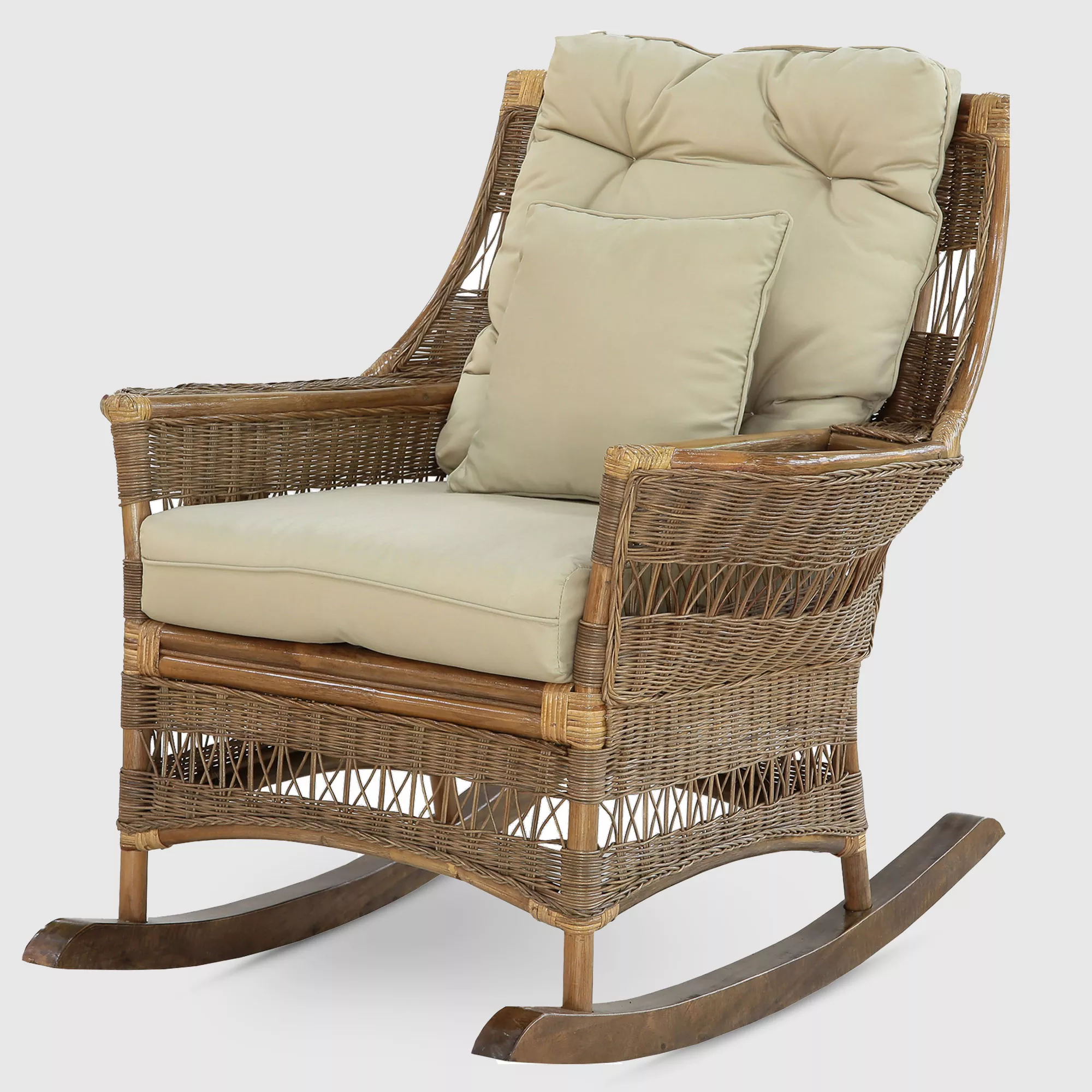 Кресло-качалка Rattan grand squeezing brown 105 х 85 х 83 см