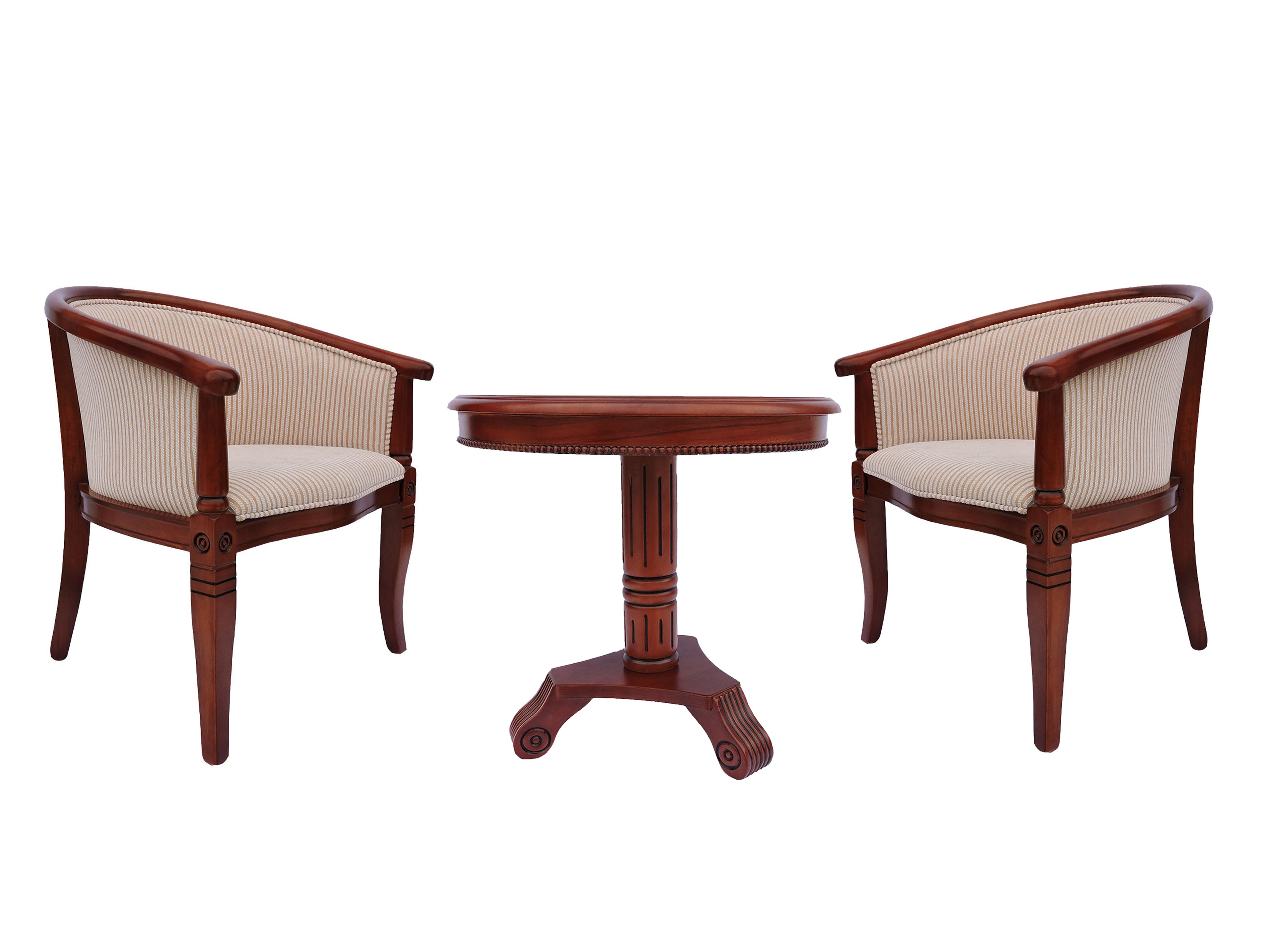 Комплект (2 кресла+ стол) Атор Лайт Мерна Мебель, бежевый, 65 х 64 х 74 см.