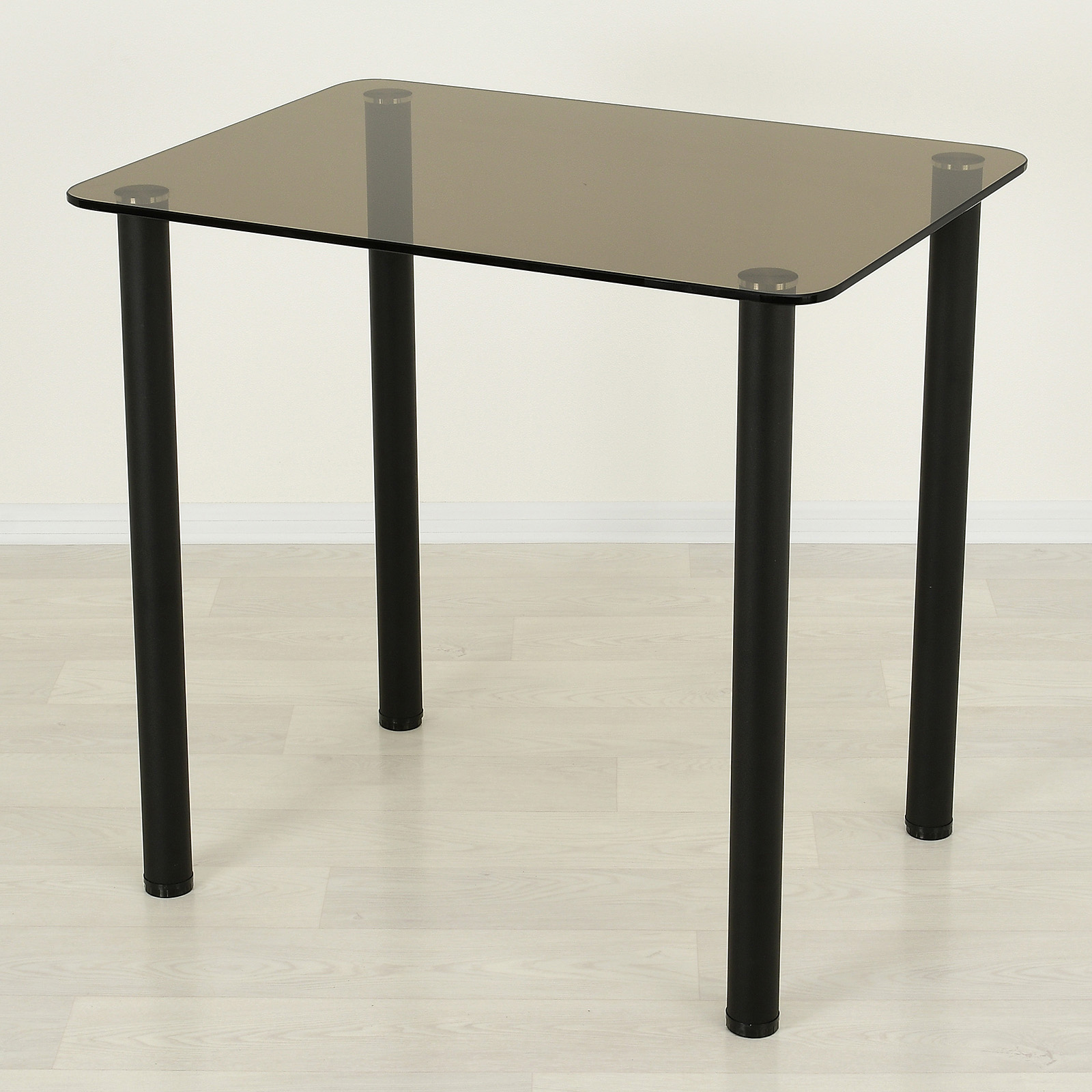 Стеклянный стол Mebel Apartment Эдель 10 бронза/черный 650х500