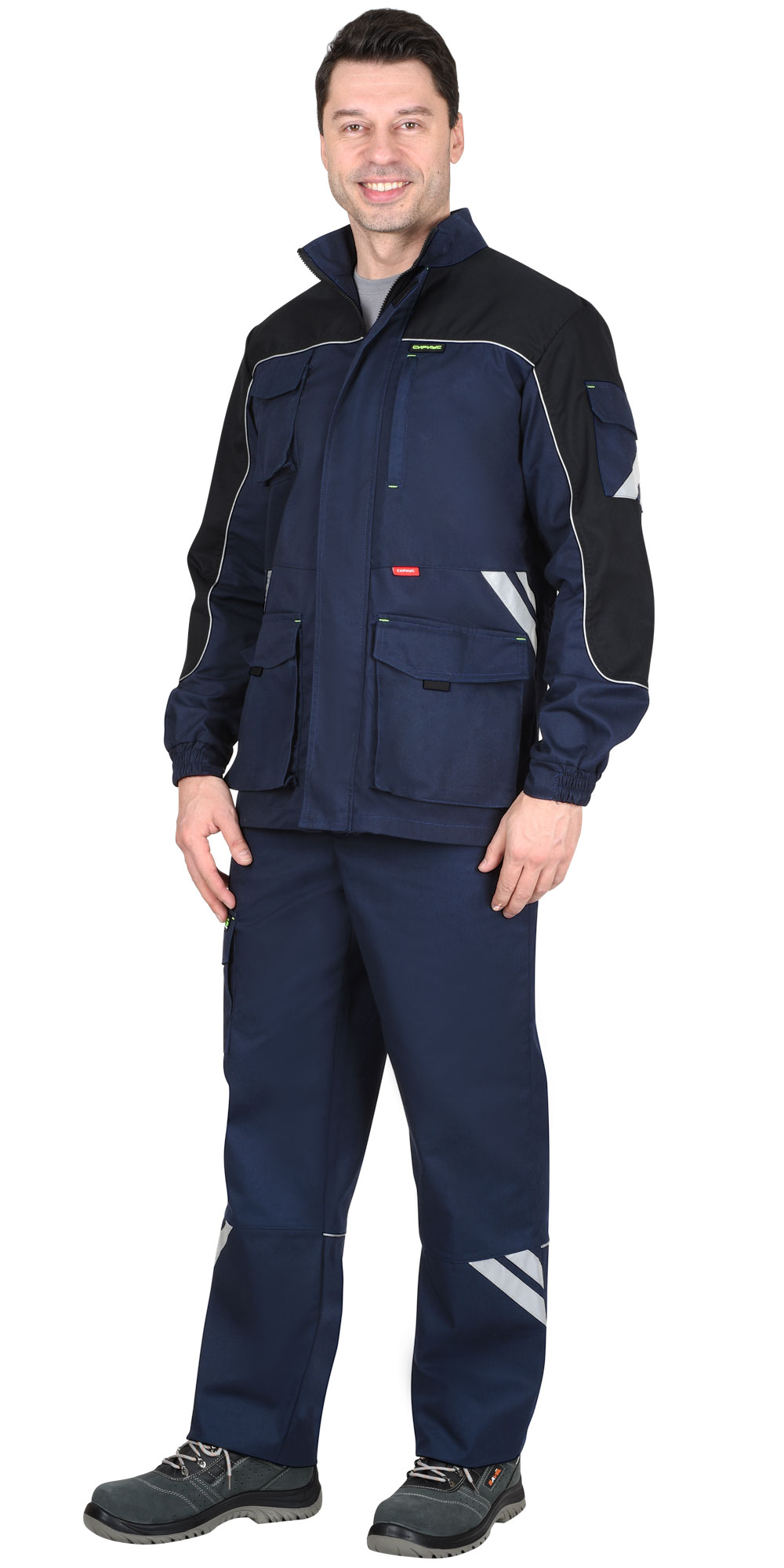 Куртка рабочая мужская СириуС 1366 синяя 52/182-188