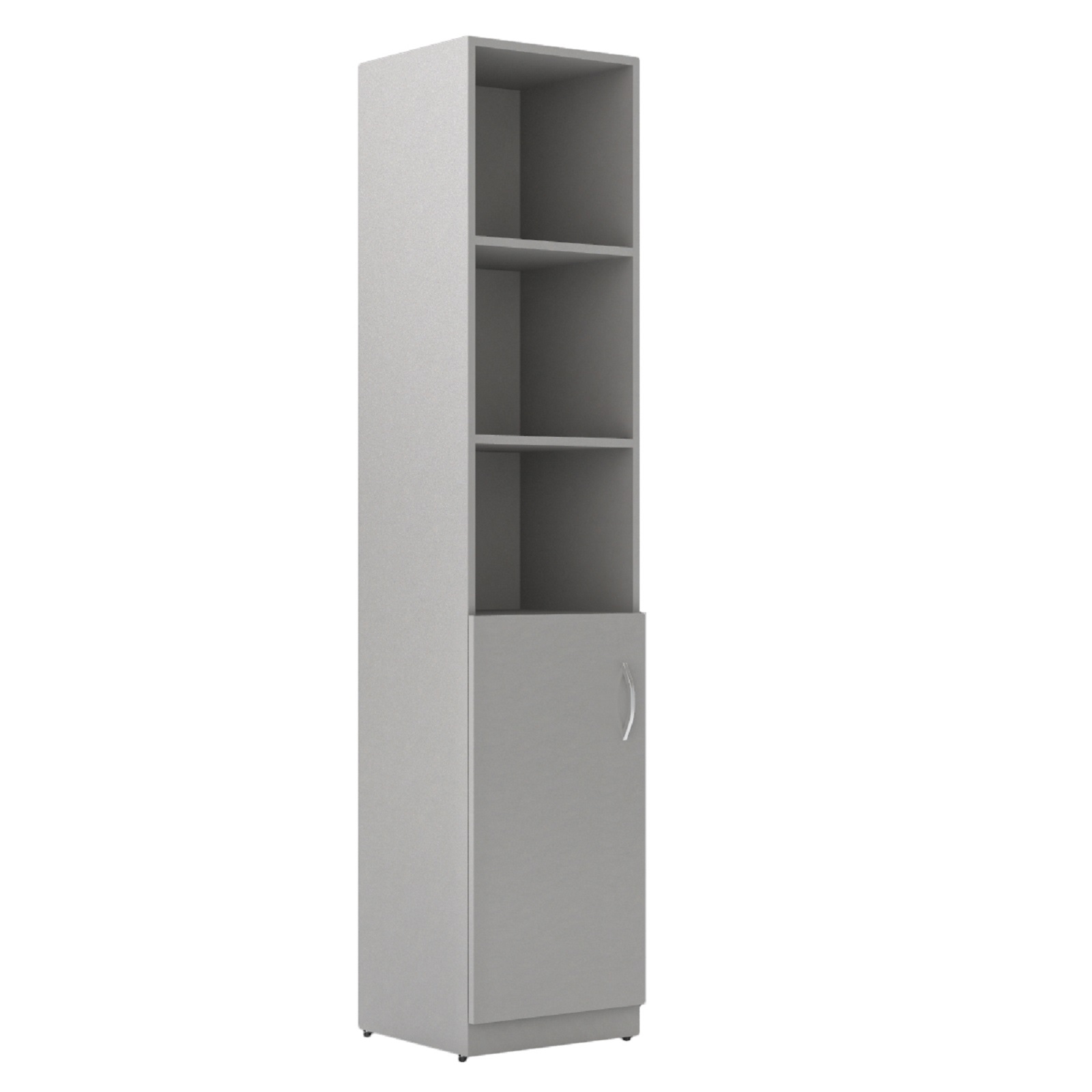 Шкаф-стеллаж с дверцей SKYLAND SIMPLE SR-5U.5(L), серый 38.6х37.5х181.5