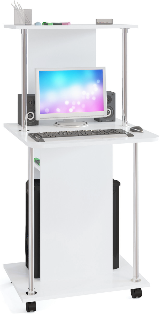 Компьютерный стол Woodville КСТ-12 белый