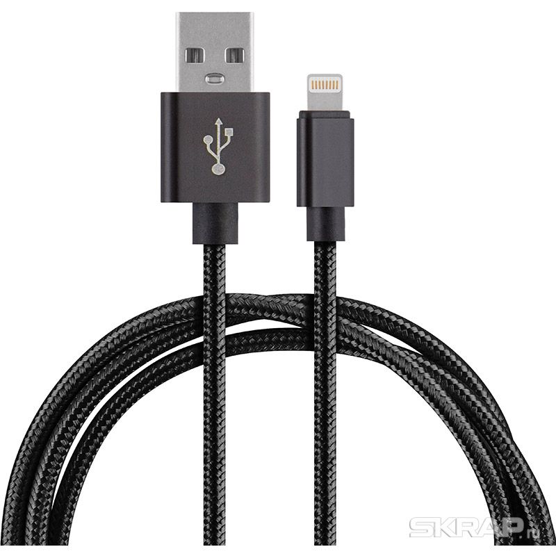 Кабель Energy ET-25 USB - Lightning, черный