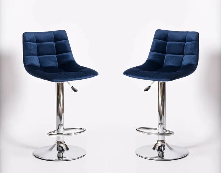 Комплект барных стульев, 2 шт., ЦМ,BN-1219,синий