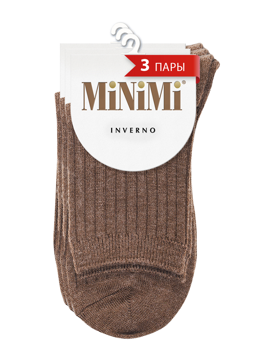 Комплект носков женских Minimi Basic SNL-475310 коричневых 39-41