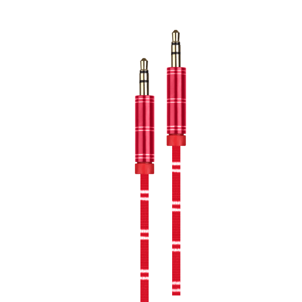 Кабель AUX 3,5 на 3,5 1M JD-N1 красный