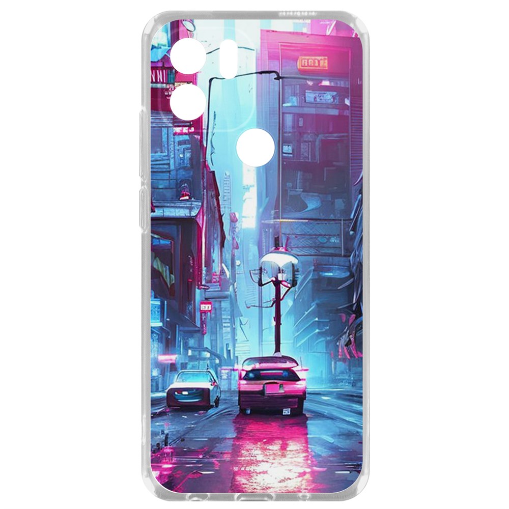 Чехол Киберпанк Улица для Xiaomi Redmi A1+