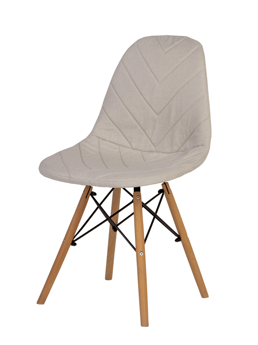 Чехол LuxAlto на стул со спинкой Eames, Aspen, Giardino, Серо-белый, 1 шт. (11501)