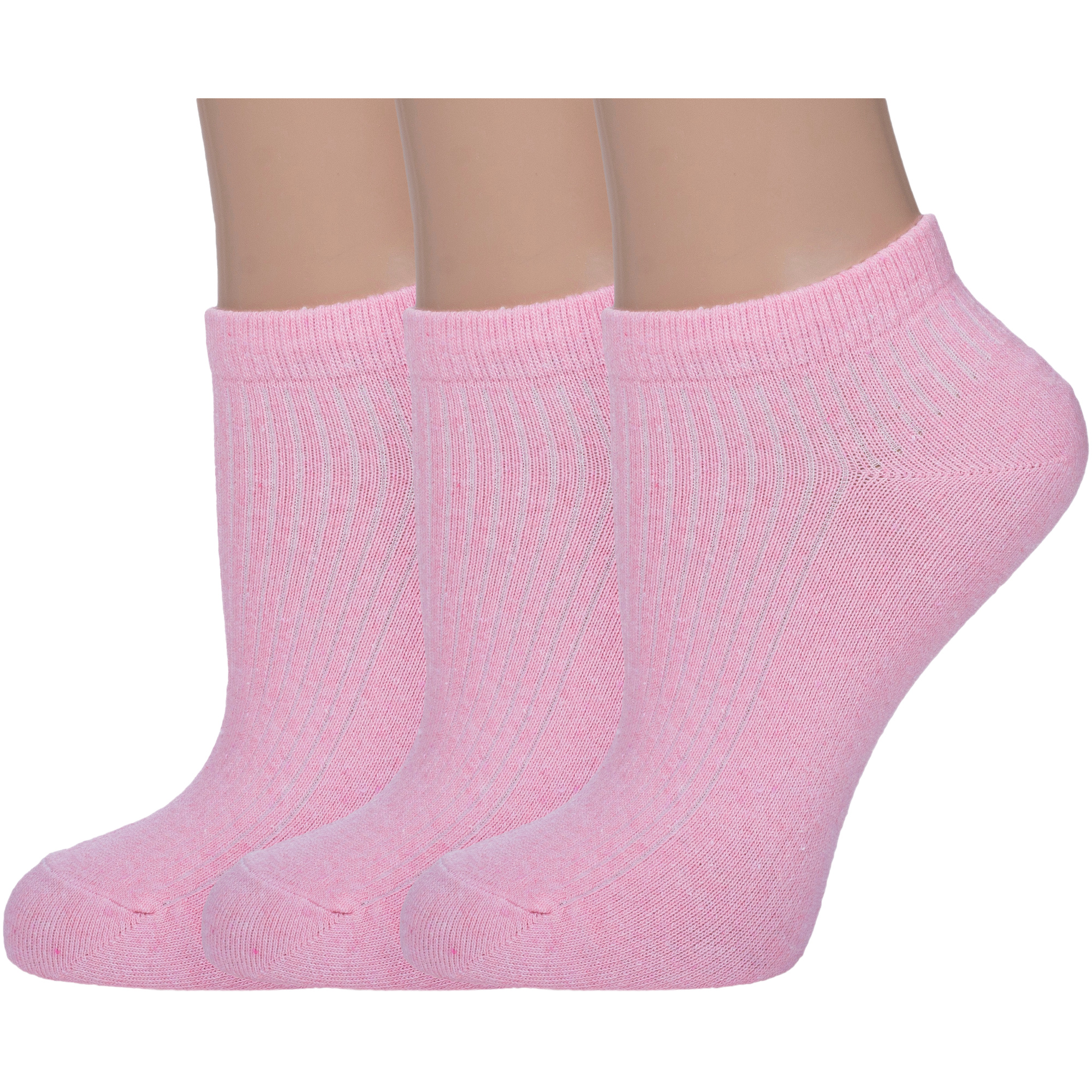 Комплект носков женских АКОС 3-RW46N1 розовых 21-23