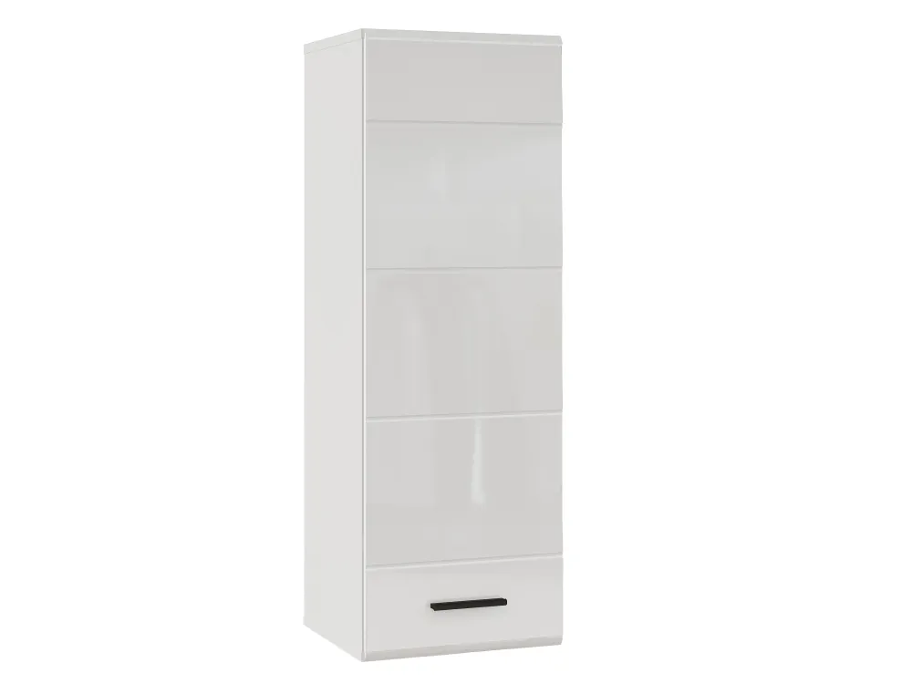 Шкаф-пенал навесной модульный НК-Мебель Gloss, Белый глянец, 38х110х35,6