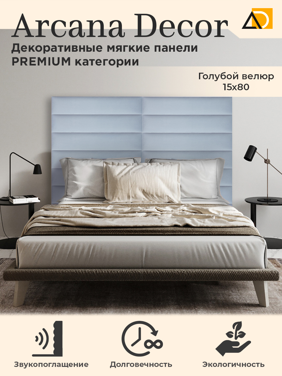 Панели стеновые Arkana Decor 15/80 голубой