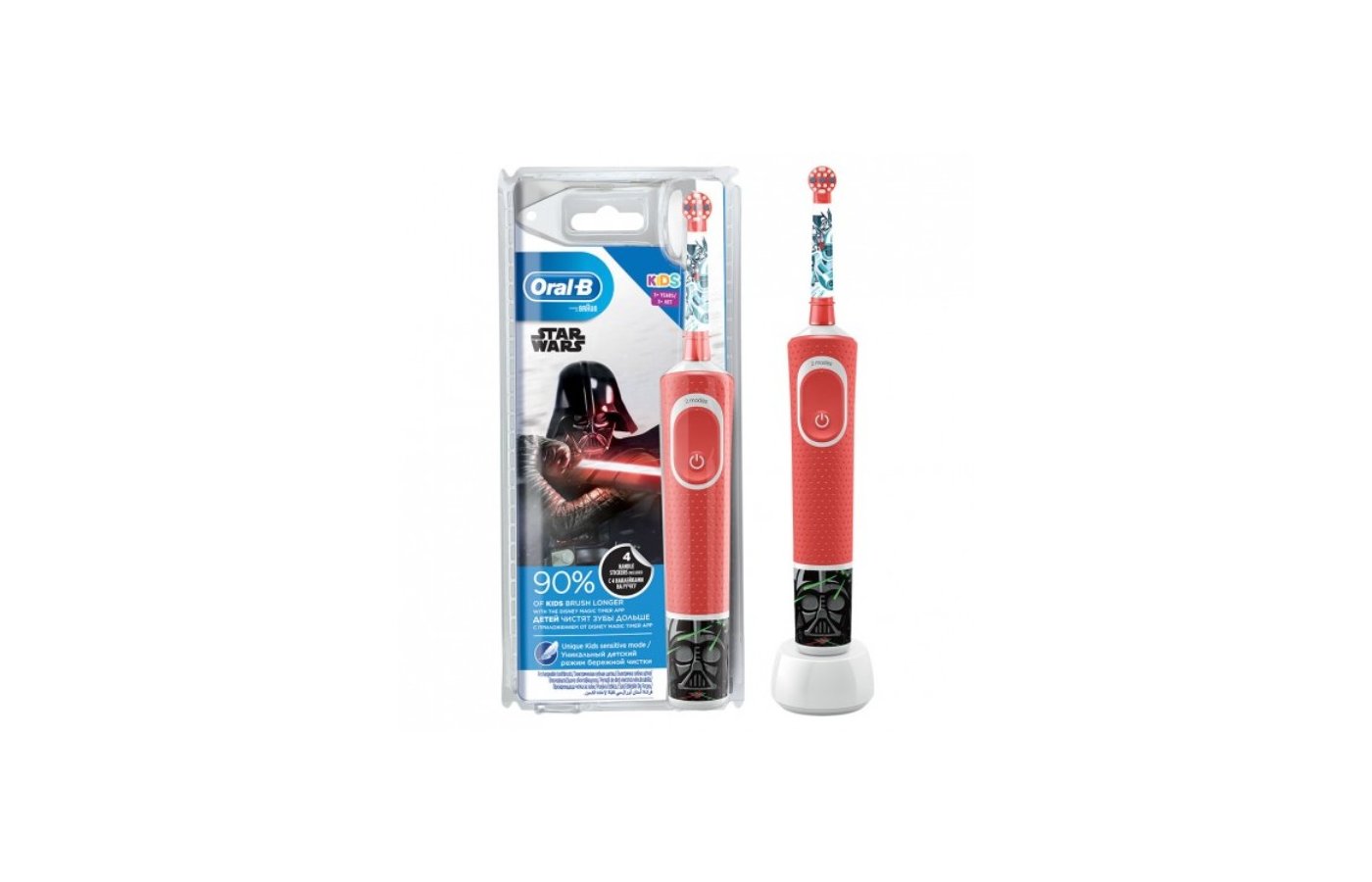 Электрическая зубная щетка Oral-B Vitality Kids D100.13.2K ST.WARS красный