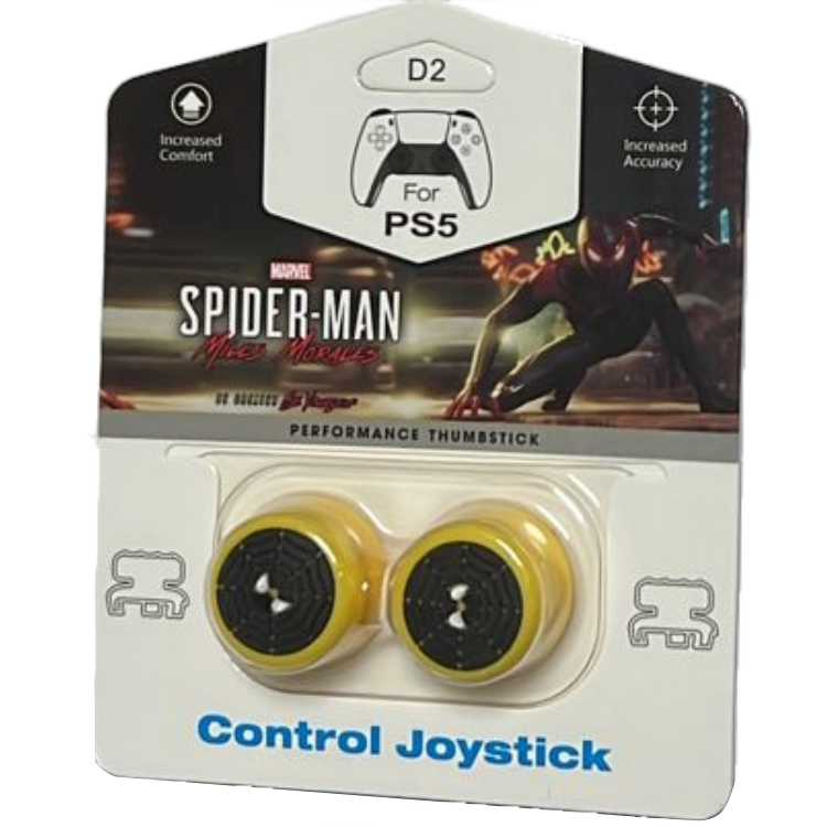 Накладки на стики для DualSense/DualShock 4 DH Spiderman Miles Mor\D02 Yellow PS4/PS5