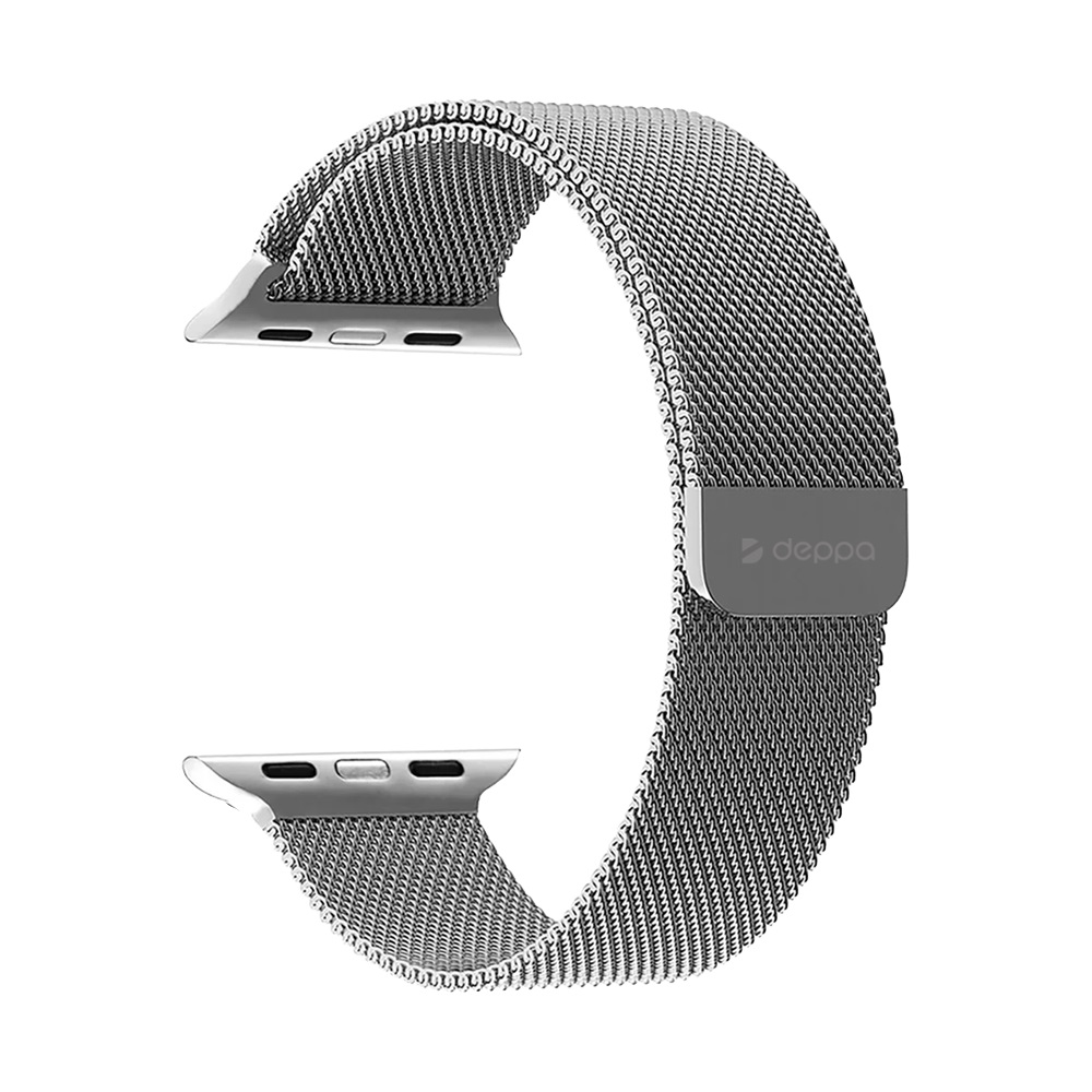 Ремешок Deppa Band Mesh для Apple Watch 38/40 mm, Stainless Steel, Silver