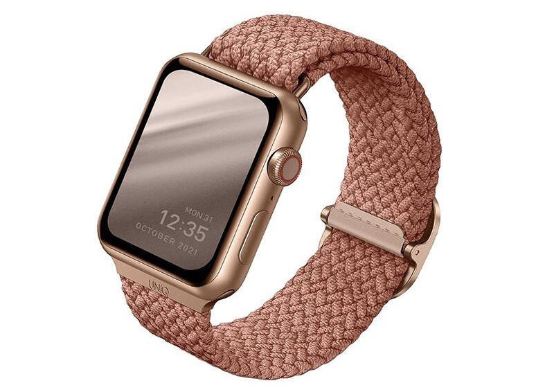 Ремешок Uniq Aspen Strap Braided для Apple Watch 42/44 мм, розовый (44MM-ASPPNK)