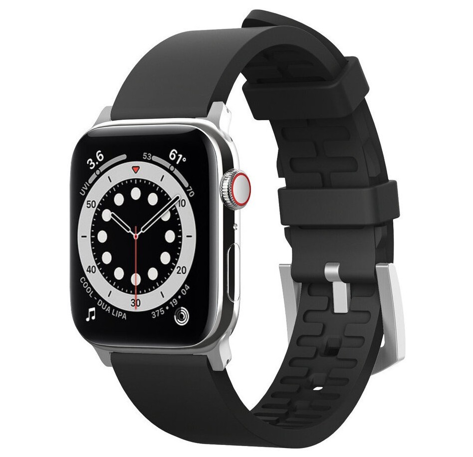 Ремешок Elago Premium Rubber strap для Apple Watch 38/40 мм, черный (EAW-BAND-40BK)