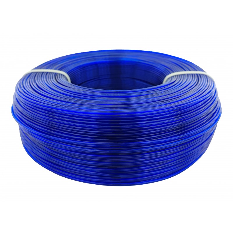 Картридж для 3D-принтера PETG Glass пруток 1.75мм прозрачный Blue 1кг, моток