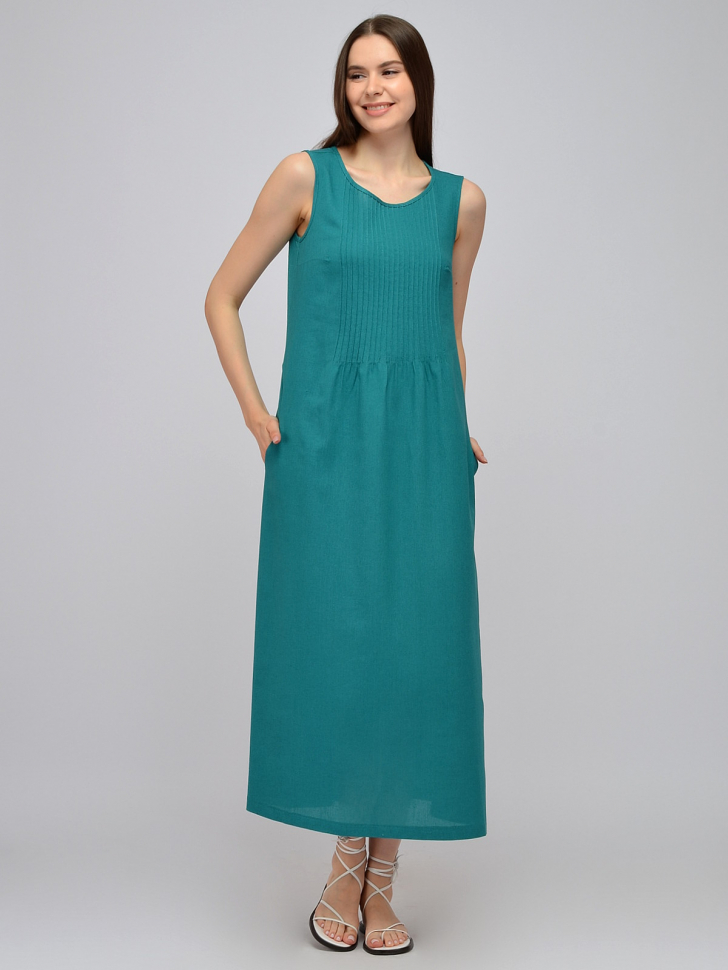 Платье женское Viserdi 10119 зеленое 48