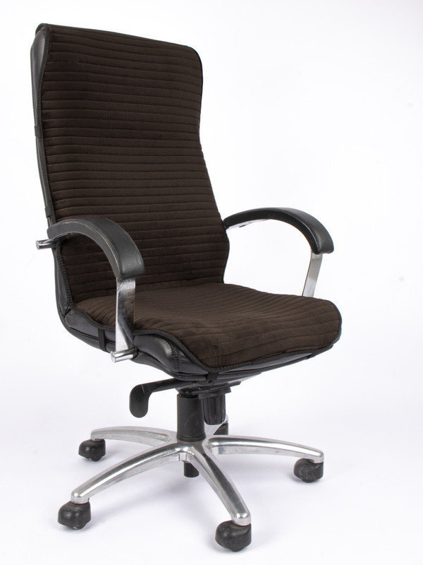 Чехол GVG для компьютерного офисного кресла коричневый