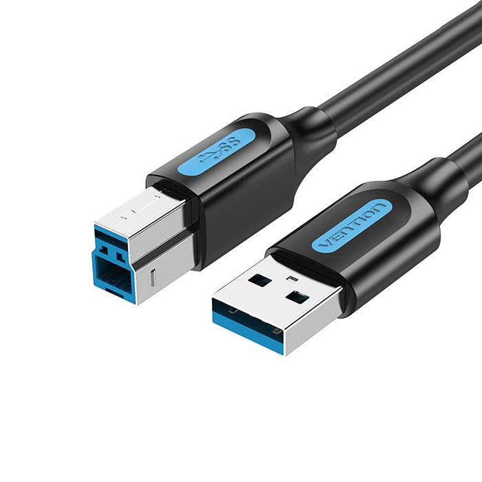 Кабель Vention USB A-USB B, M-M 1м Black (COOBF)