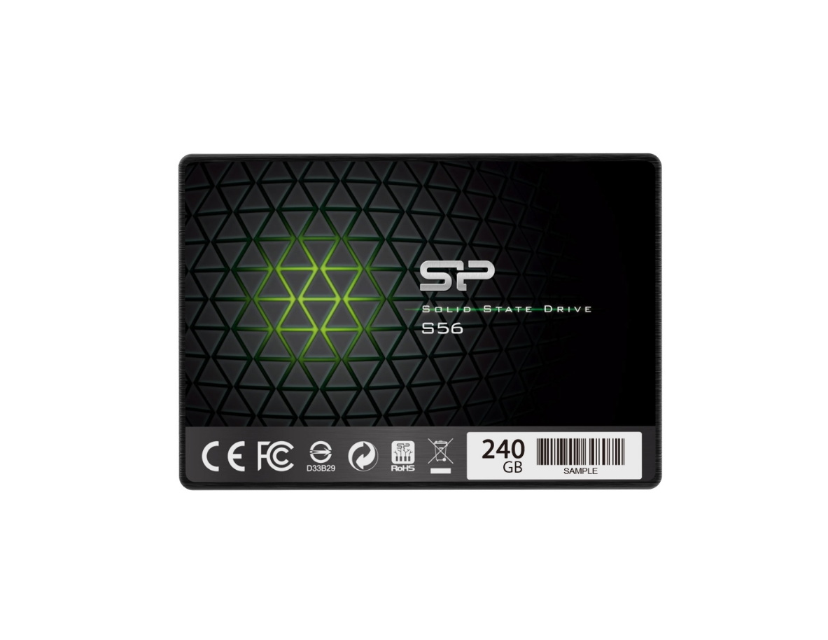 SSD накопитель Silicon Power Slim S56 2.5" 240 ГБ (SP512GBSS3A56A25RM)