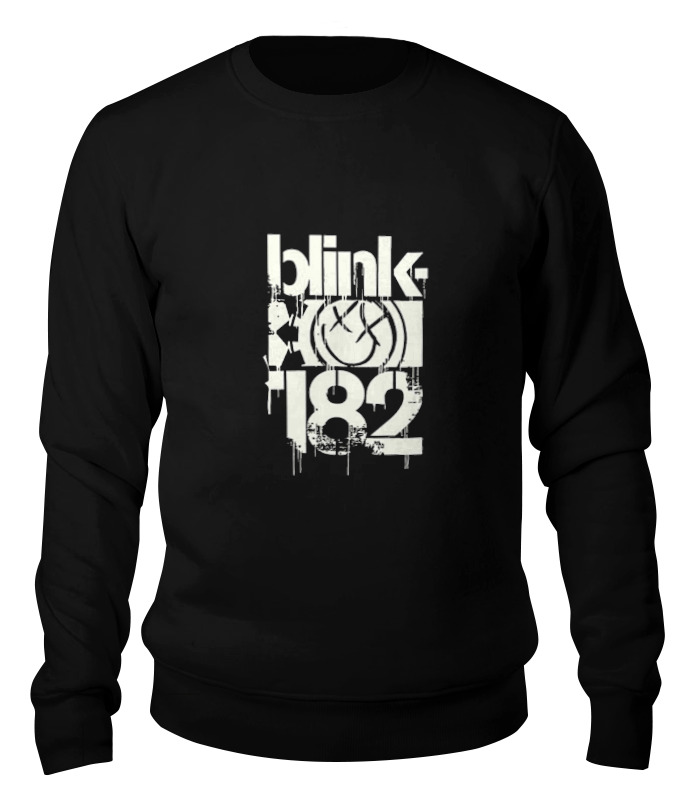 Свитшот мужской Printio Blink-182 smile shirt черный L