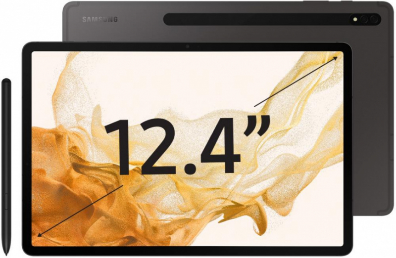 Планшет Samsung Galaxy Tab S8+ 12.4" 2022 8/128GB Gray (SM-X806) Wi-Fi+Cellular