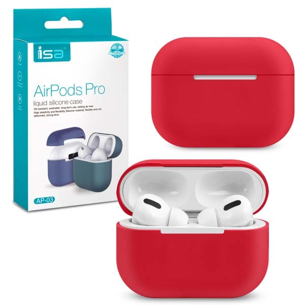 Чехол  ISA Airpods Pro Silicon Case AP-03 Red