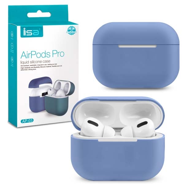 Чехол Airpods Pro Silicon Case AP-03 ISA синий