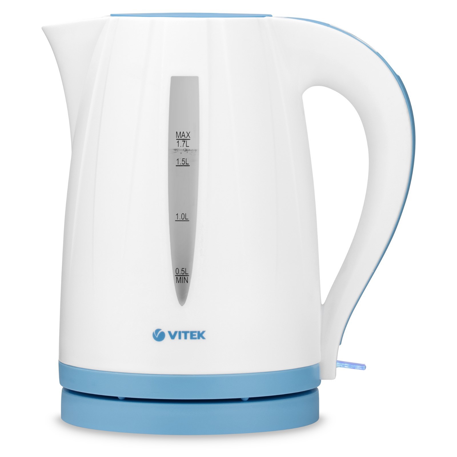 Чайник электрический VITEK VT-7031 17 л белый, голубой