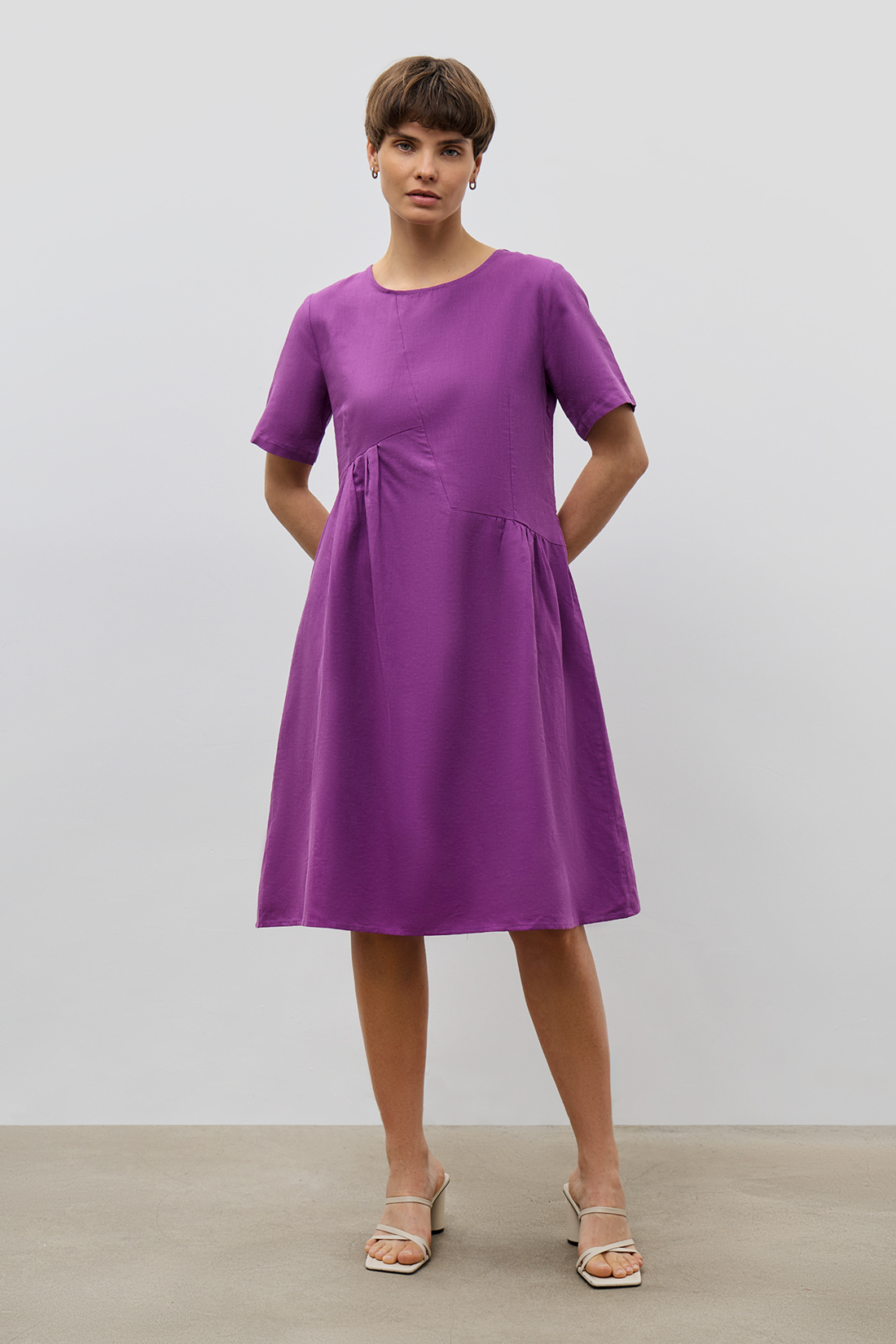 Платье женское Baon B4523080 фиолетовое L
