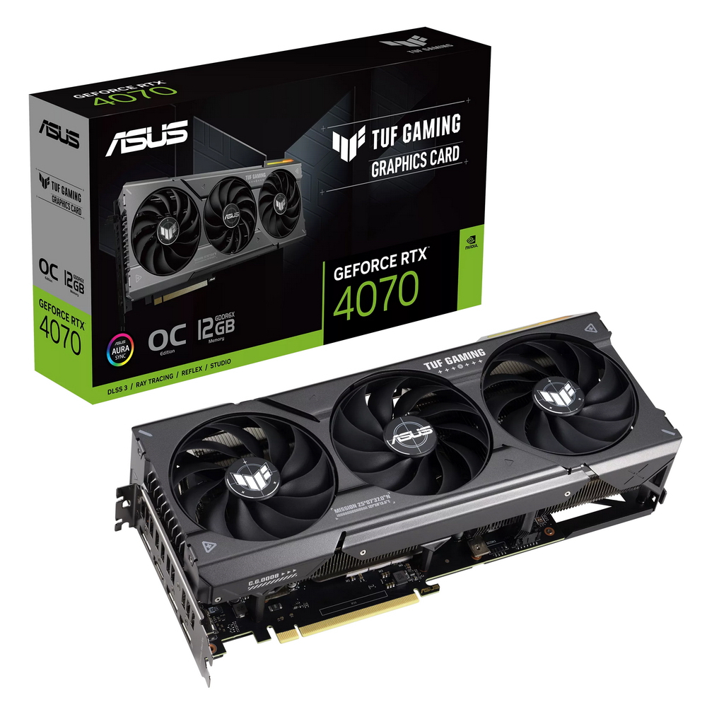 Видеокарта ASUS NVIDIA TUF-RTX4070-O12G-GAMING