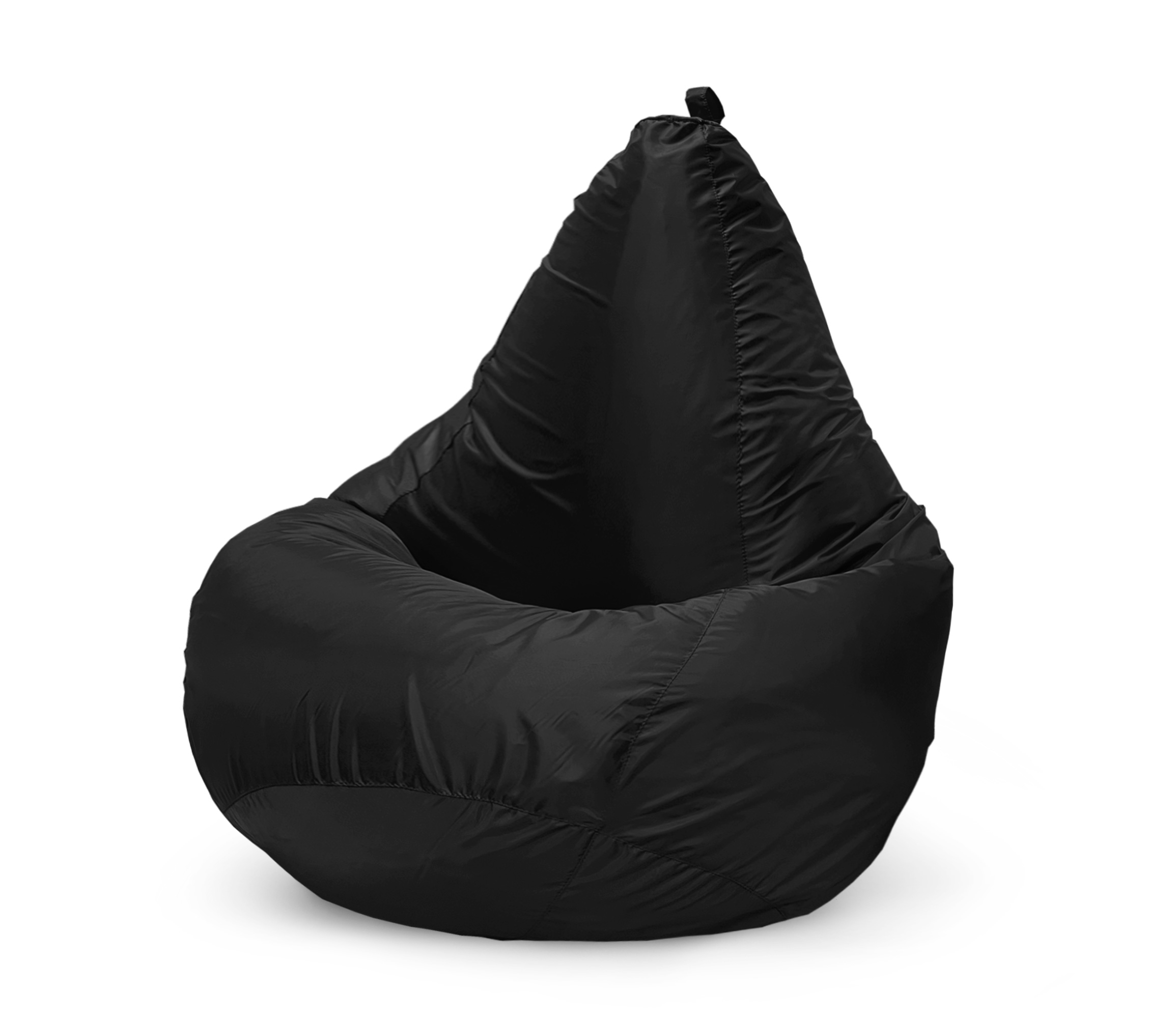 Кресло-мешок ONPUFF пуфик груша, размер XL, черный оксфорд