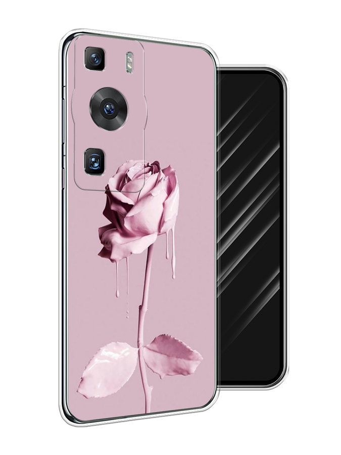 Чехол Awog на Huawei P60/P60 Pro "Роза в краске"