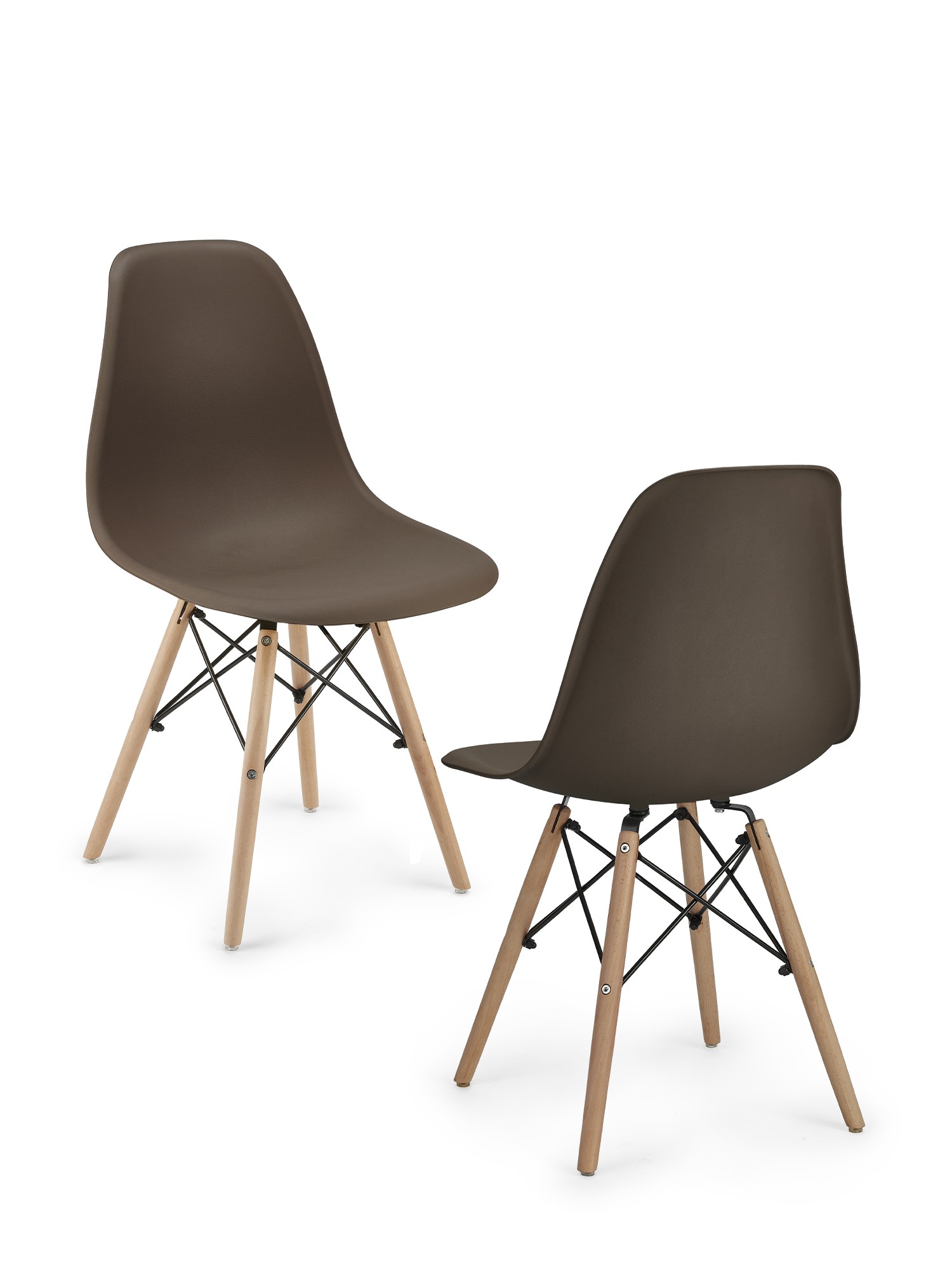 Комплект стульев 2 шт. byROOM Acacia, бежевый/коричневый