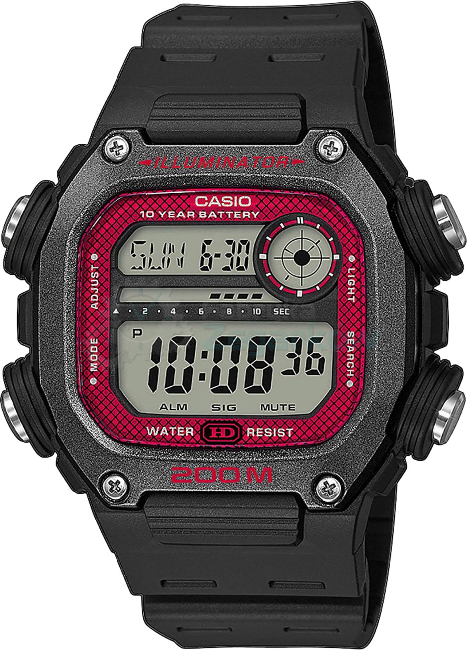 Наручные часы кварцевые мужские Casio Illuminator DW-291H