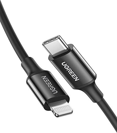 Кабель UGREEN USB-C to Lightning Cable M/M ABS Shell 1m US171 (Black) (60751)