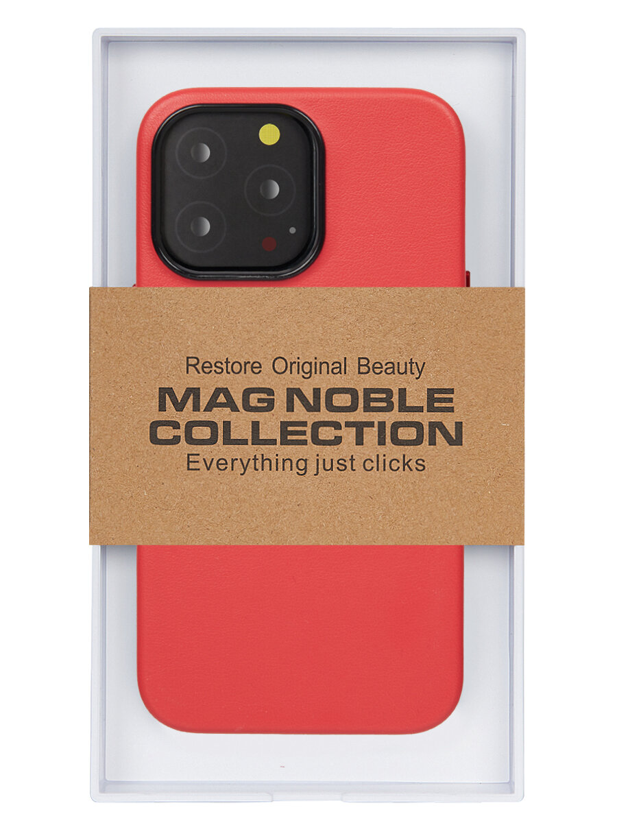 Чехол с MagSafe для iPhone 13 Pro Max Mag Noble Collection - Красный