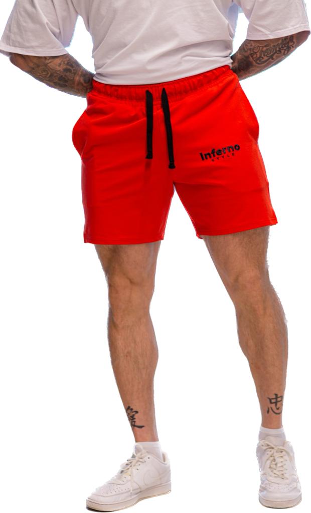 Спортивные шорты мужские INFERNO style Ш-007-001 красные S