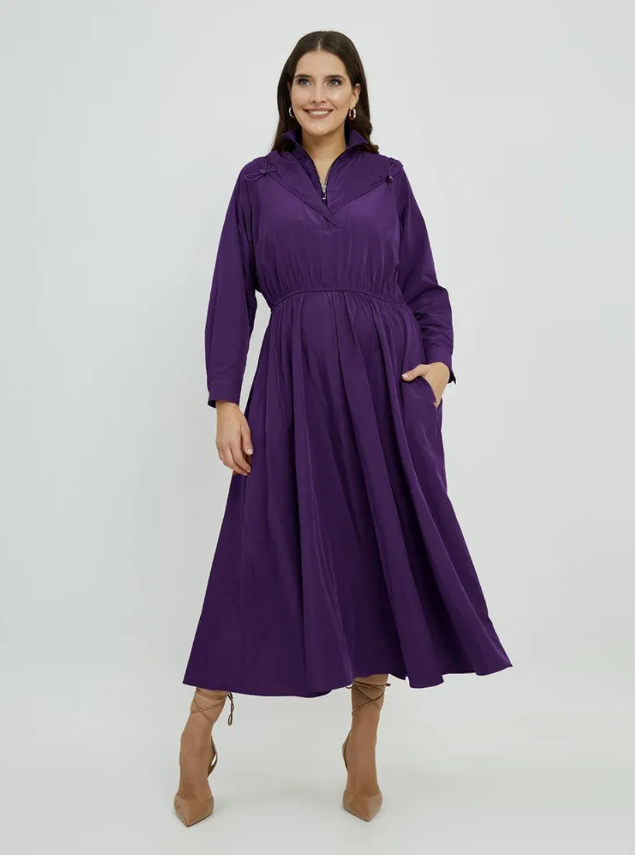 Платье женское MAT fashion 7801.7016115 фиолетовое S