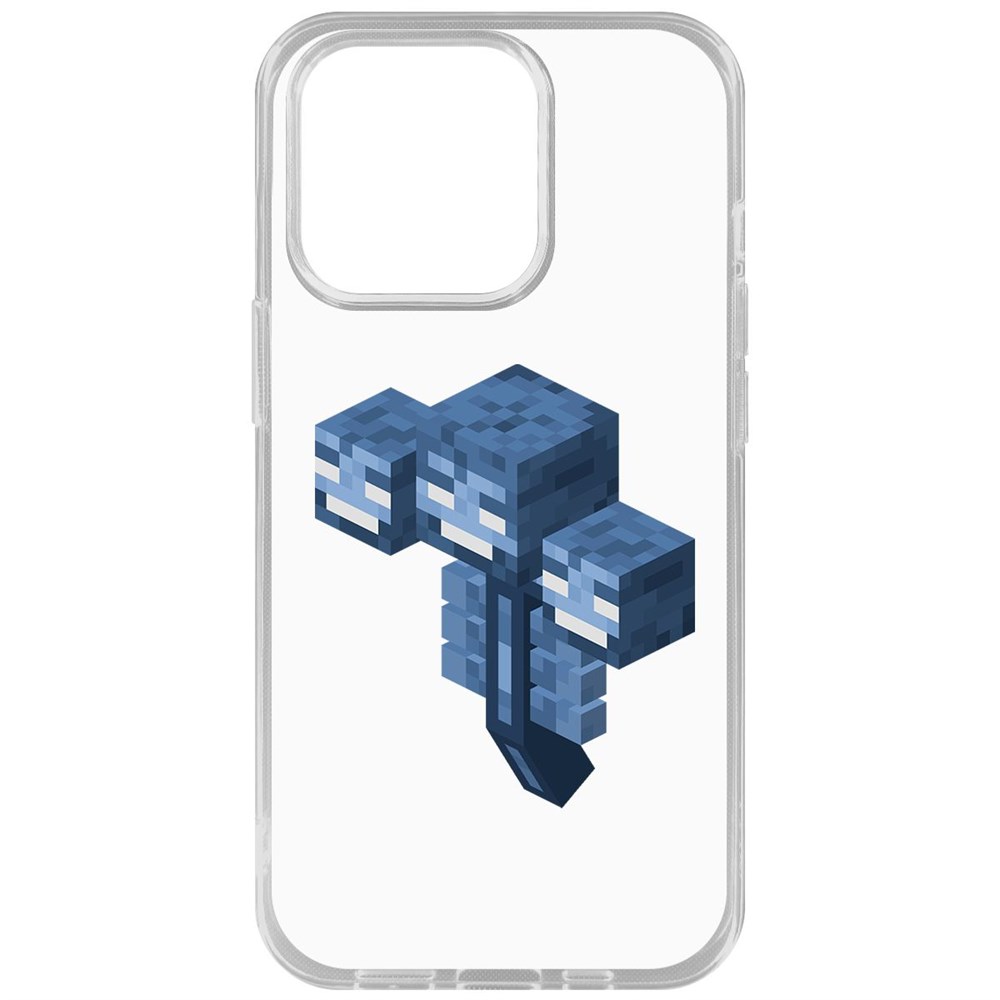 Чехол-накладка Krutoff Clear Case Minecraft-Иссушитель для iPhone 14 Pro