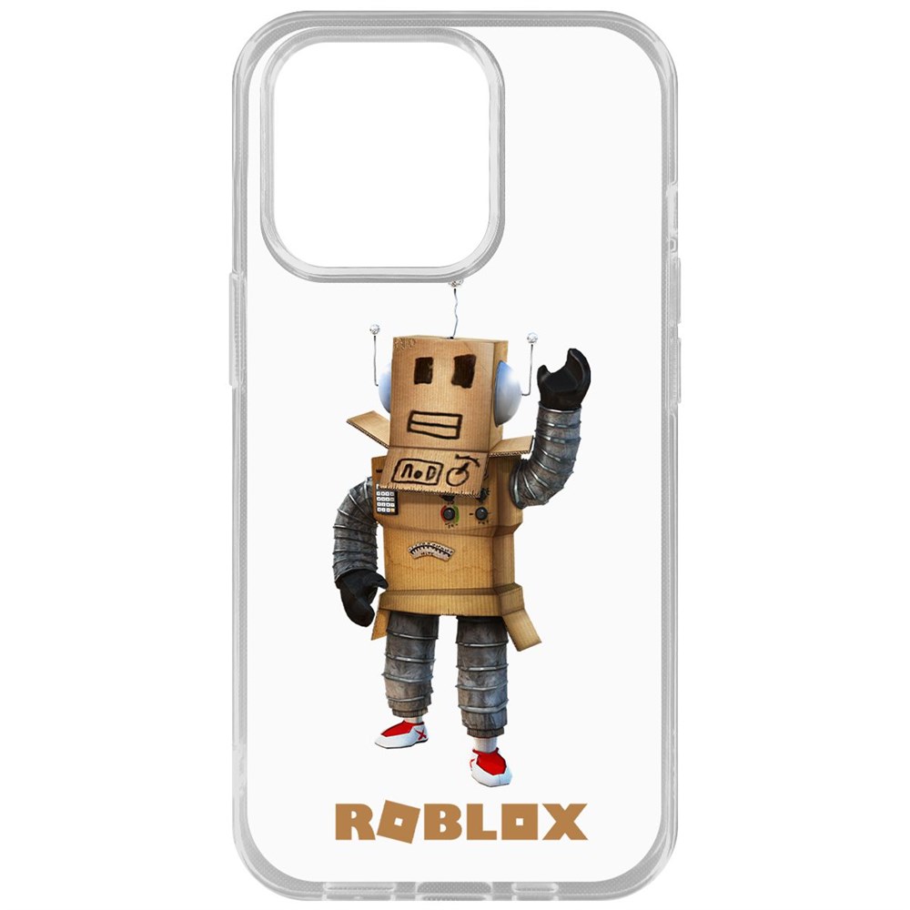 Чехол-накладка Krutoff Clear Case Roblox-Мистер Робот для iPhone 14 Pro