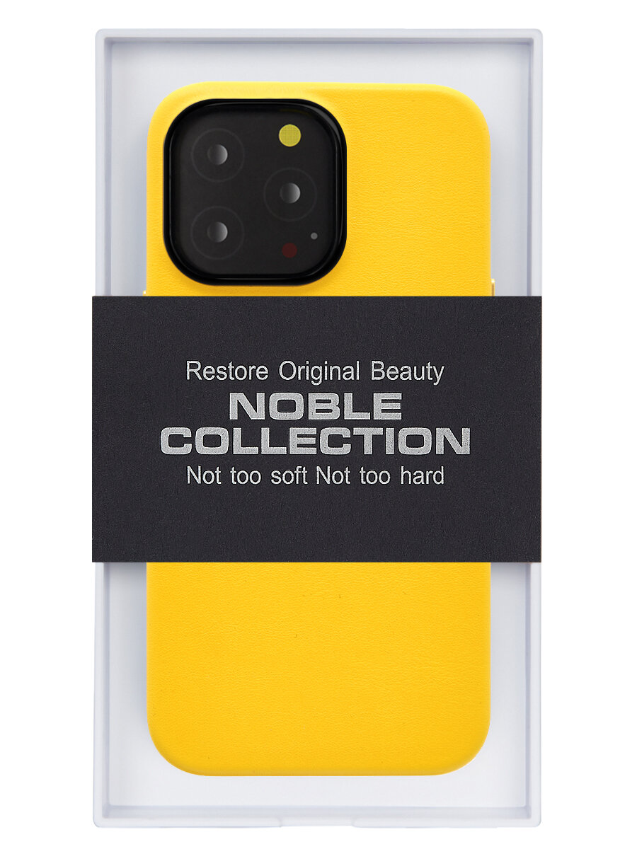 Чехол для iPhone 13 Pro Noble Collection - Жёлтый