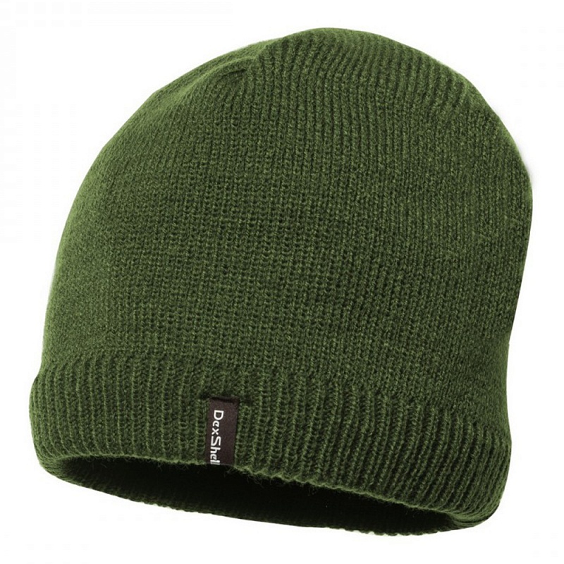 Шапка бини мужская DexShell Beanie Hat зеленая, L-XL