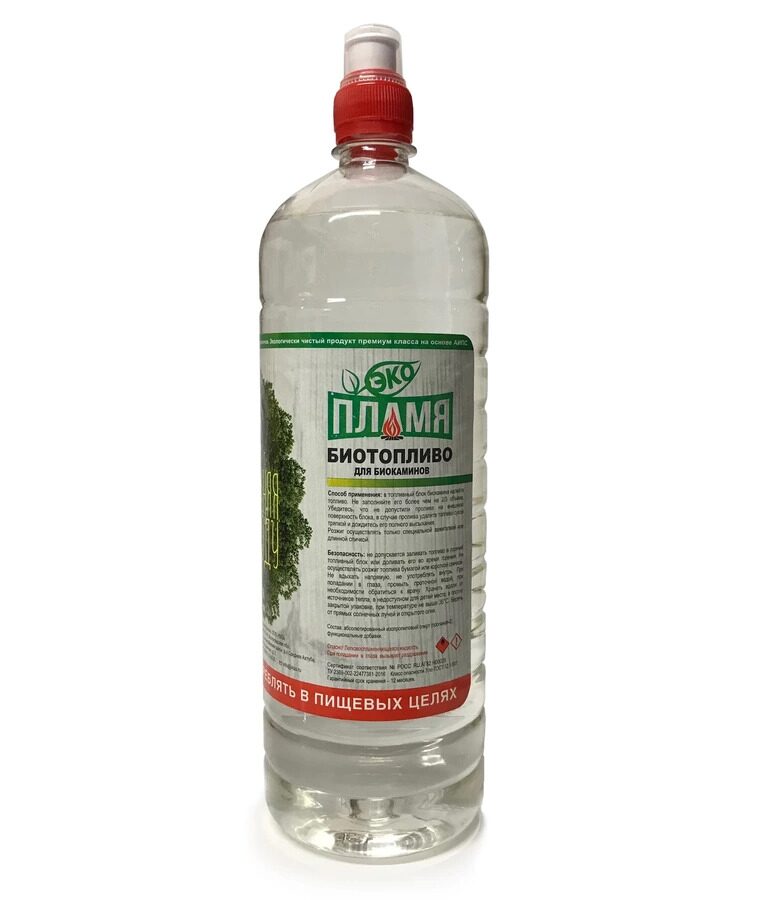 Биотопливо для биокамина ЭКО Пламя 1 литр