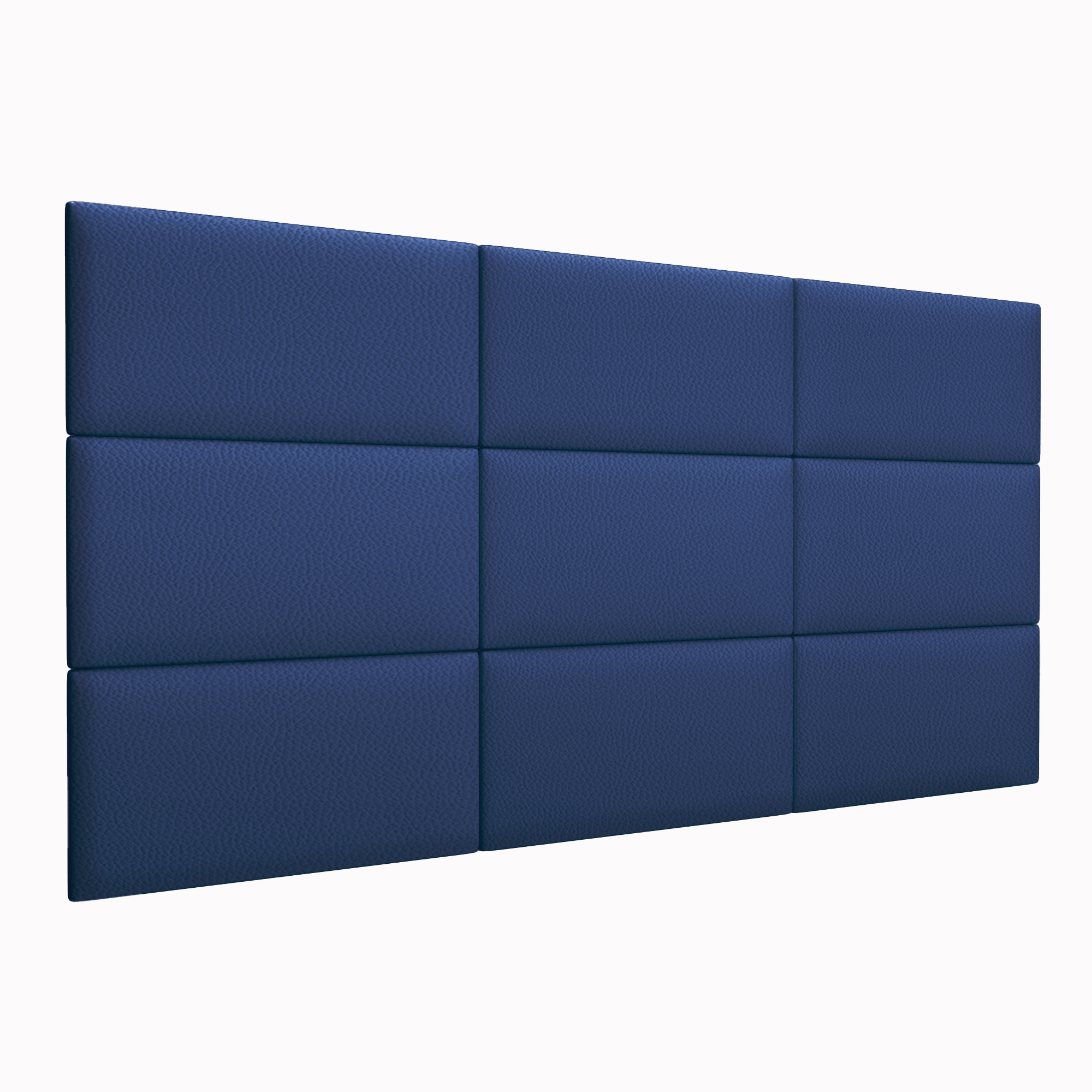 Прикроватная панель Eco Leather Blue 30х60 см 4 шт.