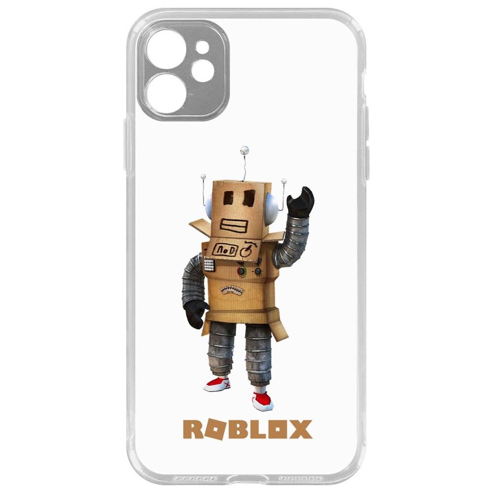 Чехол-накладка Krutoff Clear Case Roblox-Мистер Робот для iPhone 11 с защитой камеры