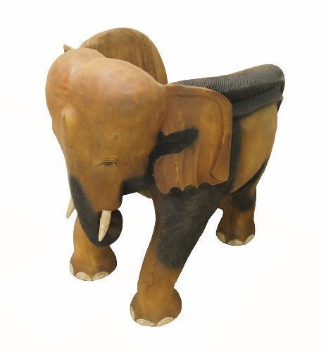 Кресло из дерева Индийский слон, h=75см