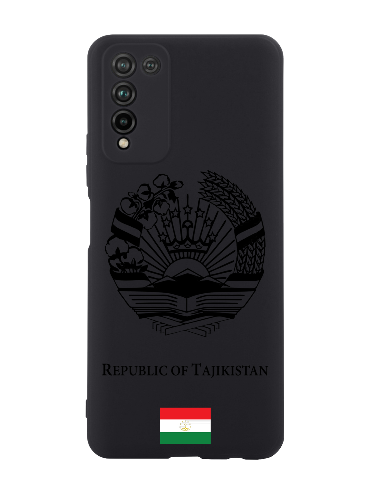 Чехол SignumCase для Honor 10X Lite Черный лаковый Герб Таджикистана черный