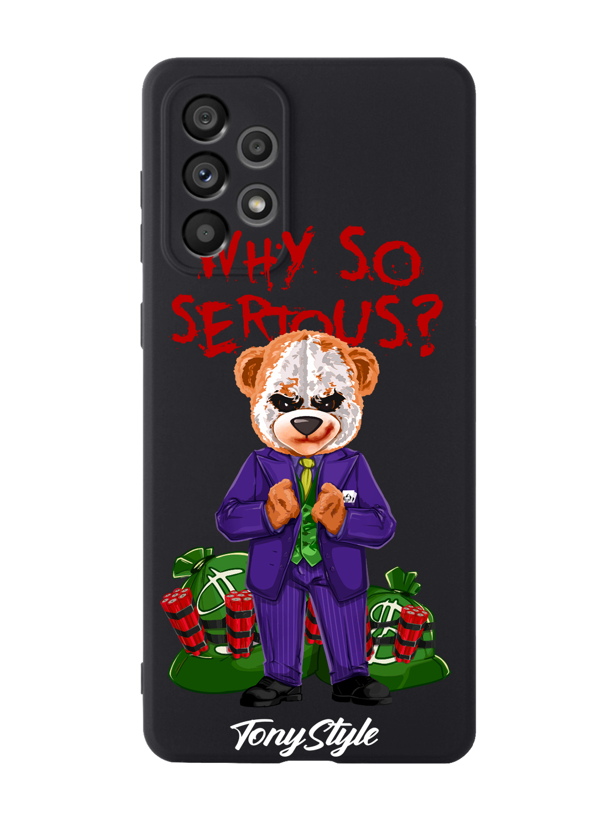 Чехол Tony Style для Samsung Galaxy A73 Tony Style Джокер Joker Why so serious черный
